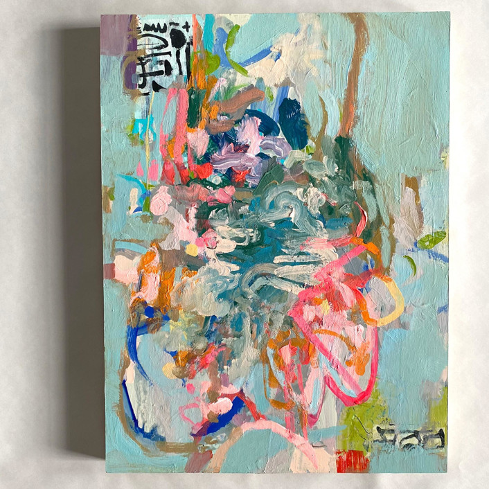 Balanced Descension I Original Painting by Carol Barber | Minted