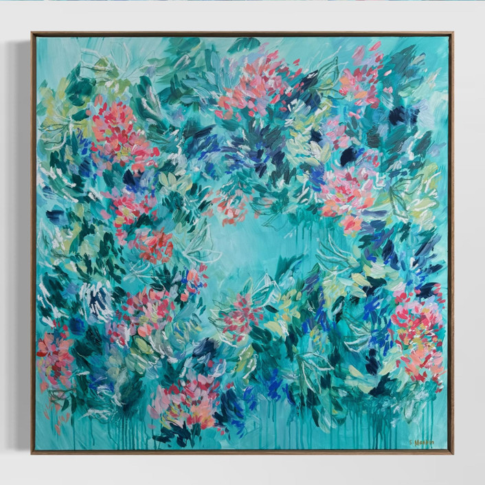 "Emma’s Bloom" – 36x36 – Framed Original Painting Original Painting by ...