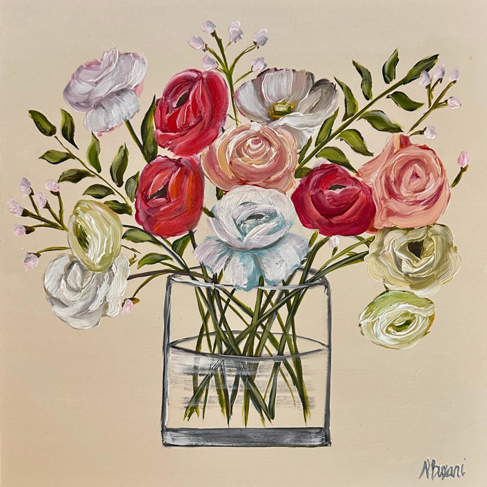 Floral Mini 78 Original Painting by Neena Buxani | Minted