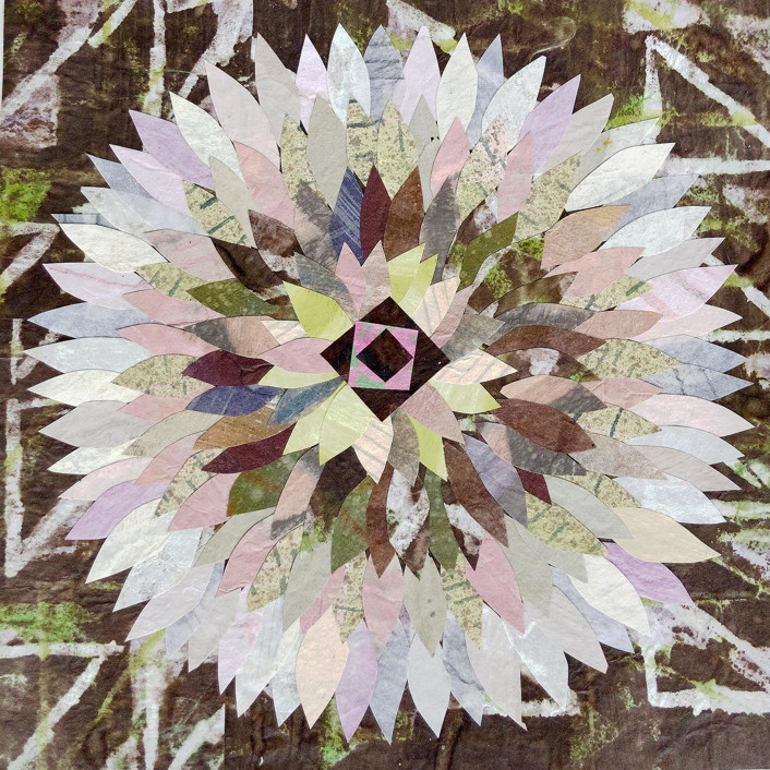 color study collage "April" Original Mixed Media by Liz Innvar | Minted