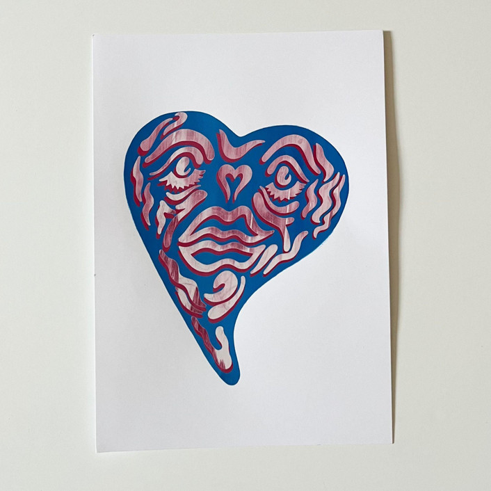 Heart Original Mixed Media by Harrison Tenzer | Minted