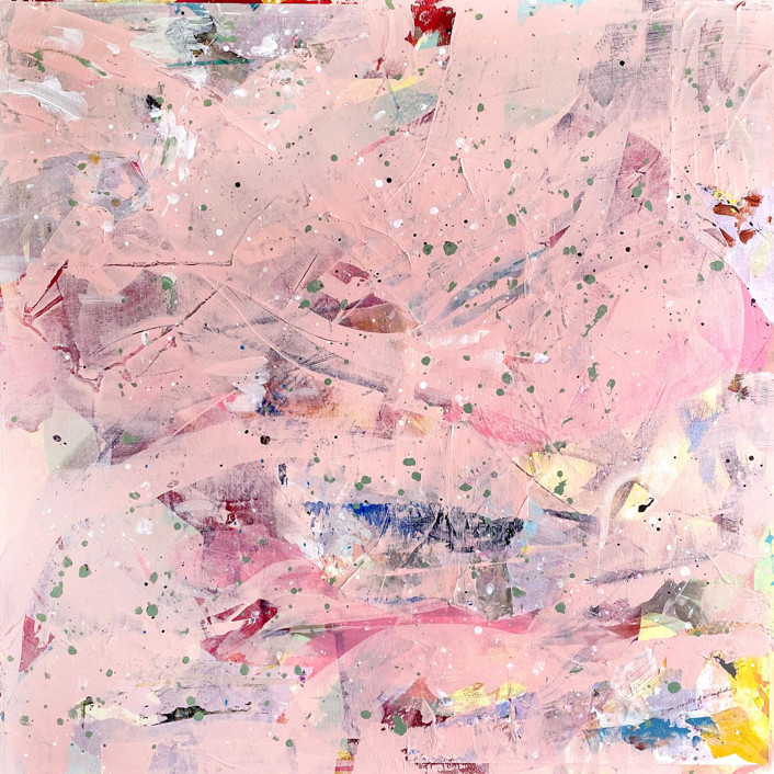 Peach Prayer Original Mixed Media by Jessalin Beutler | Minted