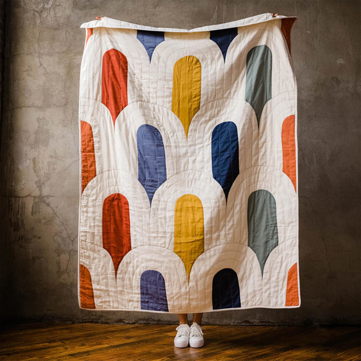 Canopy Quilt Throw - Gumdrop Blankets and Throws by Anchal | Minted