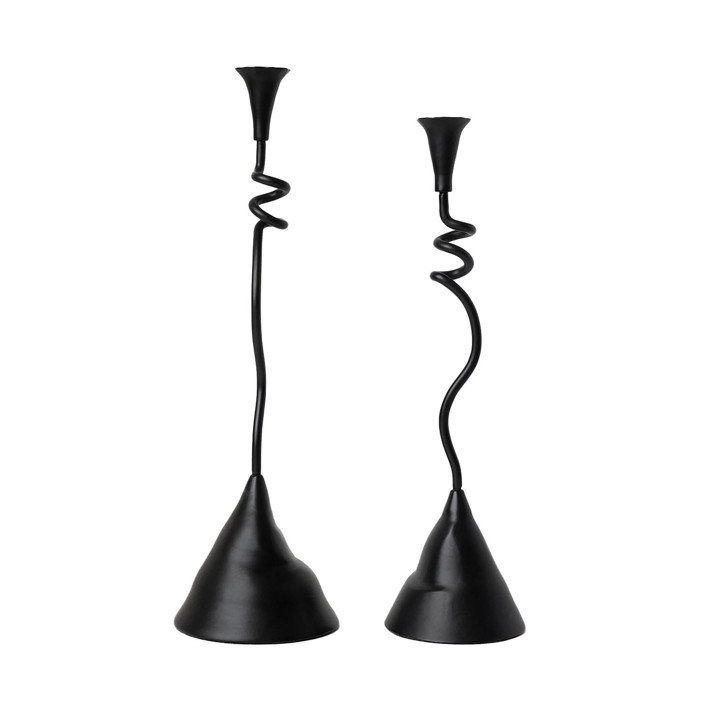 Winding Taper Candle Holders, Set of Two Candles & Holders by HOUSE of ...