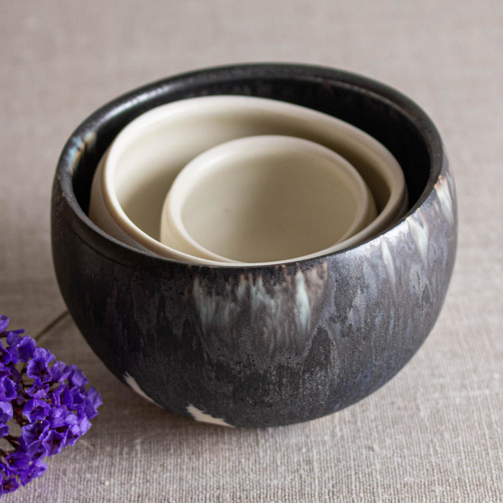 Nesting Set of 3 'Wobbles' Decorative Object by Lisa Fleming | Minted