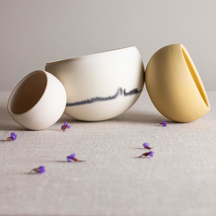 Set of 3 Nesting 'Wobbles' Decorative Object by Lisa Fleming | Minted