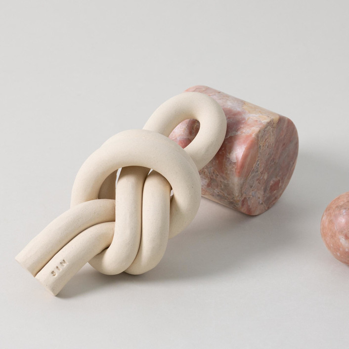 SIN XL Overhand Knot, Bone Decorative Object by SIN | Minted