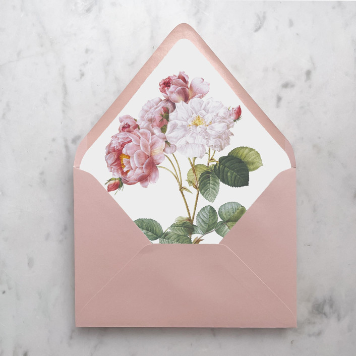 A7 Envelope Liners Pink Fluffy Roses (set of 10) Envelope Liners by ...
