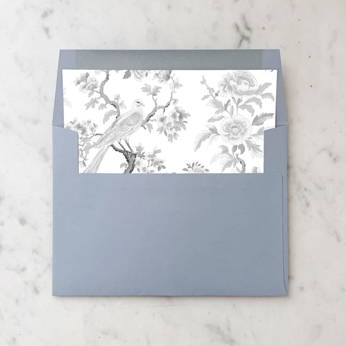 A7 Envelope Liners Black Toile Pattern Square Flap (set of 10) Envelope ...