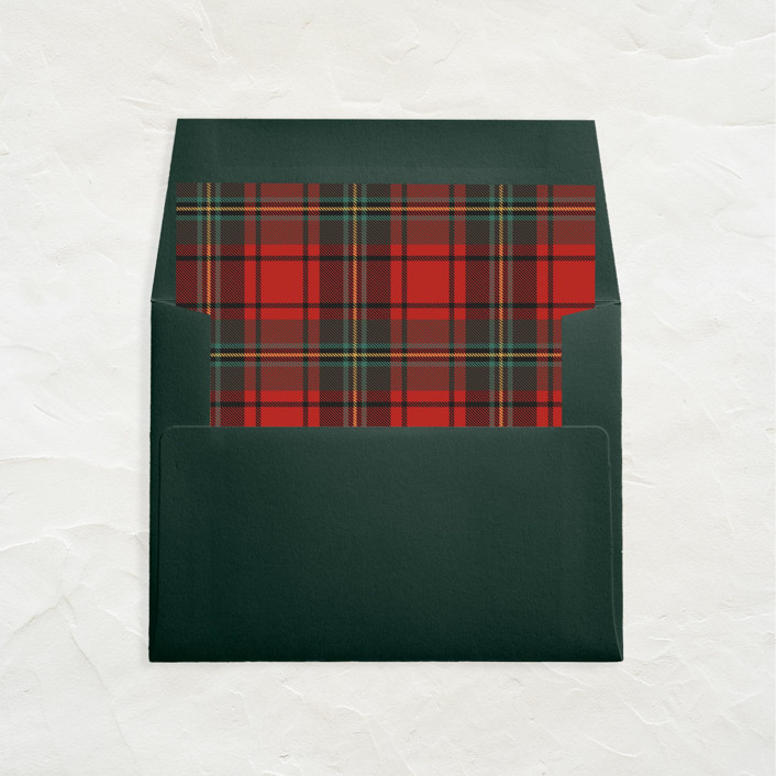 A7 Envelope Liners Square Flap // Holiday Plaid 1 (Set of 25) Envelope ...
