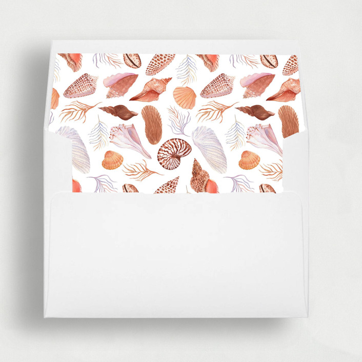 Neutral Seashell Liner | Set of 25 Square Envelope Liners Envelope ...