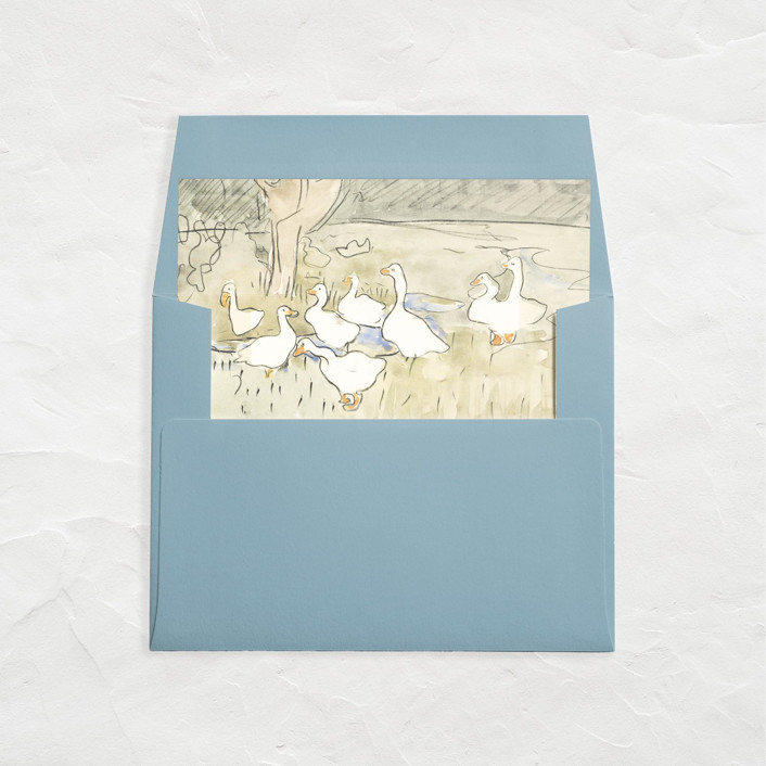 A7 Envelope Liners Square Flap // Darling Ducks (Set of 25) Envelope ...