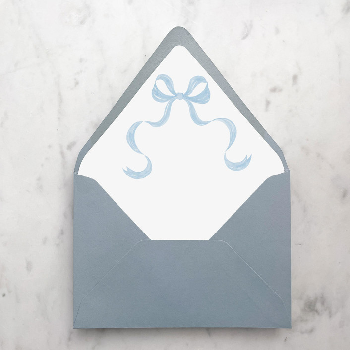 A7 Envelope Liners Blue Bow Watercolor (set of 10) Envelope Liners by ...