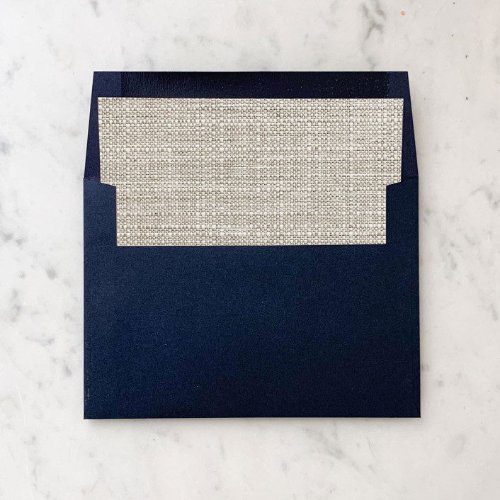 A7 Envelope Liners Linen Texture Taupe Square Flap (set of 10) Envelope ...