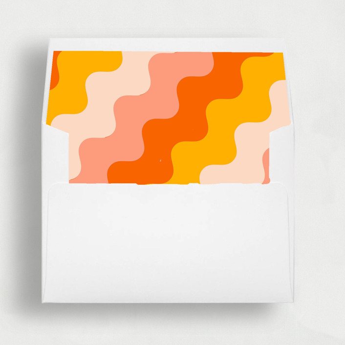 Colorful Retro Wave Liner | Set of 25 Square Envelope Liners Envelope ...