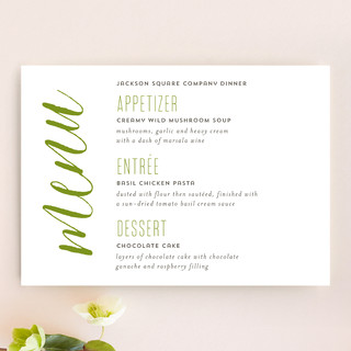 Modern Harvest Menus by Alaina Cherup | Minted