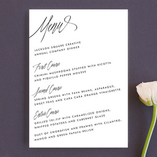 On An Angel Menus by A.C.R. | Minted