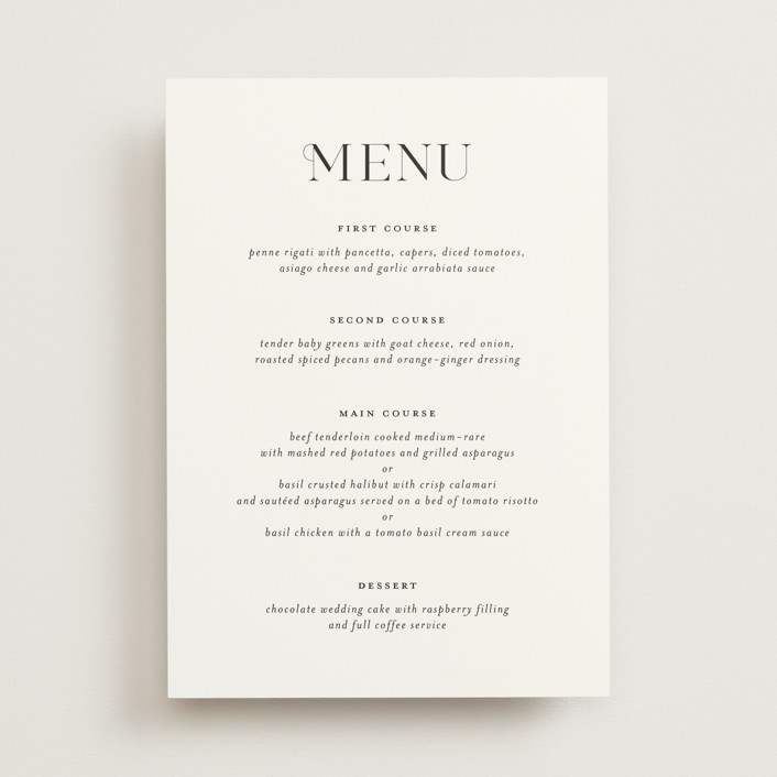 Embellished Note Menus by tuldok | Minted
