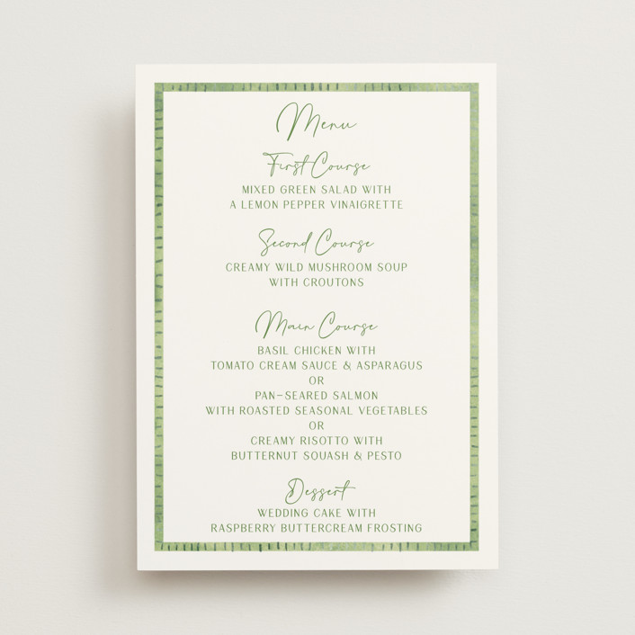 Tropical Dreams Menus by Petra Kern | Minted