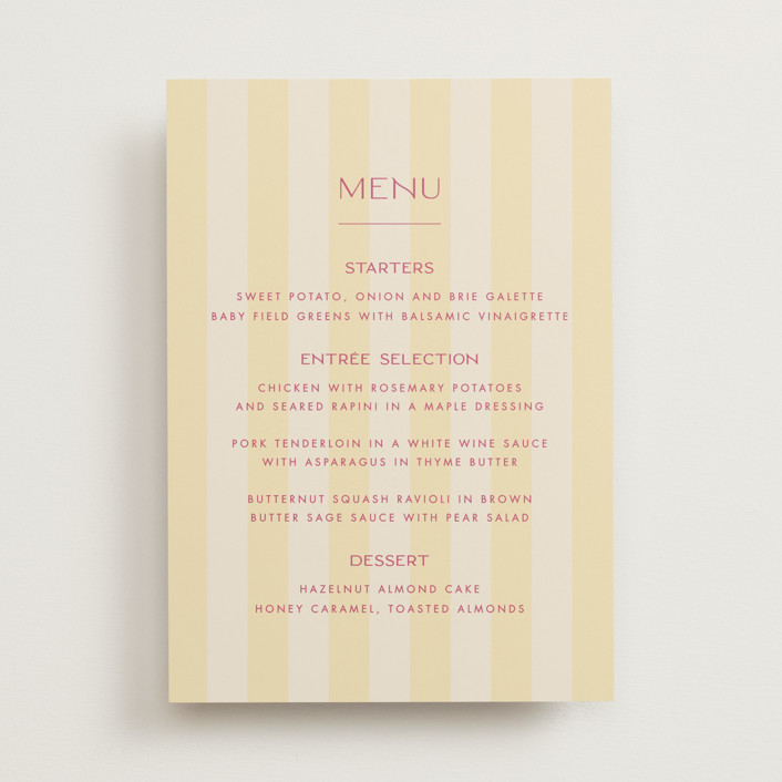 palmetto Menus by Ellen Schlegelmilch | Minted