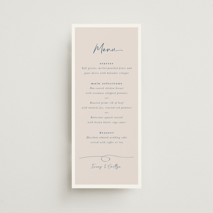 Ink scribble Menus by Adelyn T. | Minted