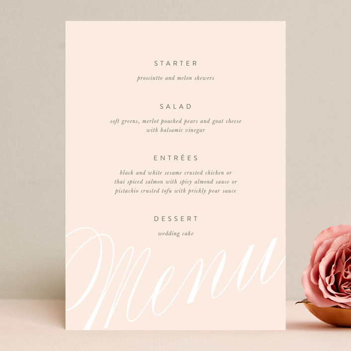 Classic Lux Menus by Stacey Day | Minted