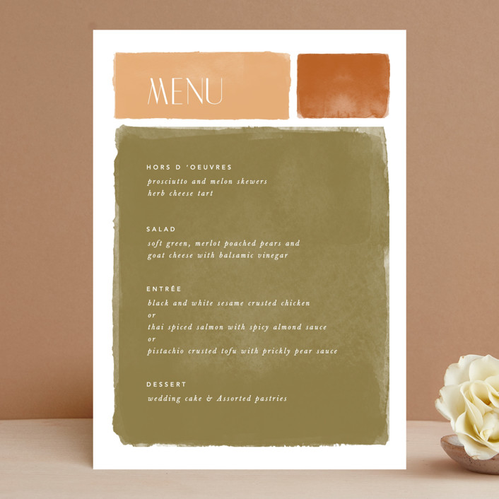 Concord Menus by Robert and Stella | Minted