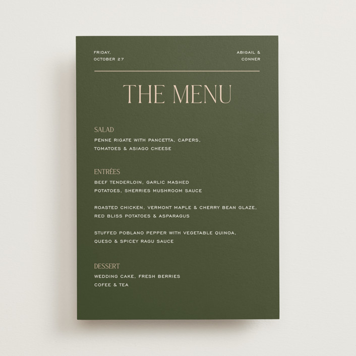 Martini Menus by Pixel and Hank | Minted