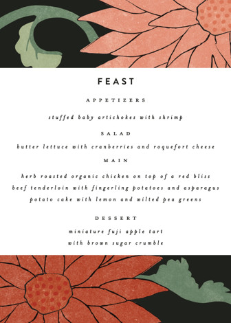 Kota Menus by Nazia Hyder | Minted