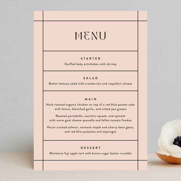 The Grid Menus by Mansi Verma | Minted