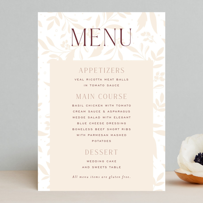 Moment Menus by Erin German | Minted