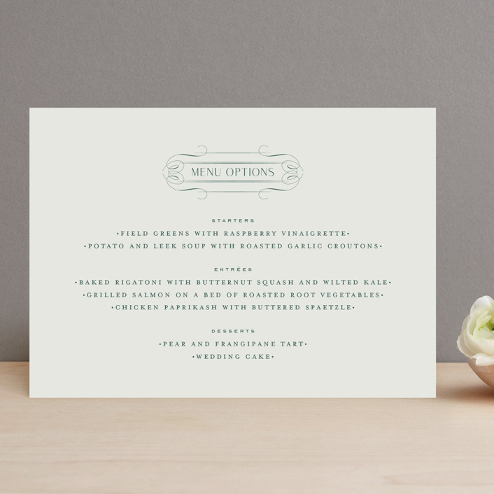Chantilly Menus by Kimberly Morgan | Minted