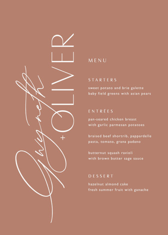 Flip Menus by Kelly Schmidt | Minted