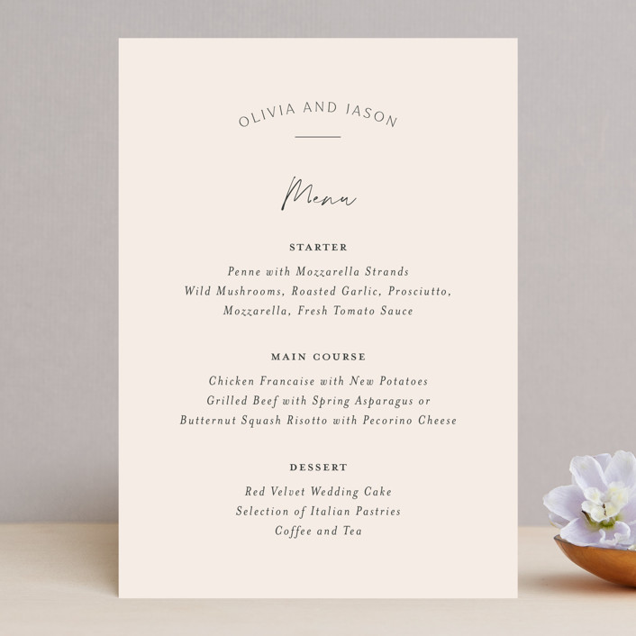 Splendid Menus by Sandra Picco Design | Minted