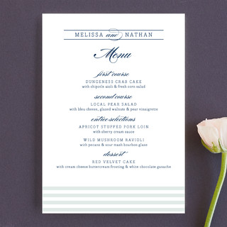 Nautical Menus by Jill Means | Minted