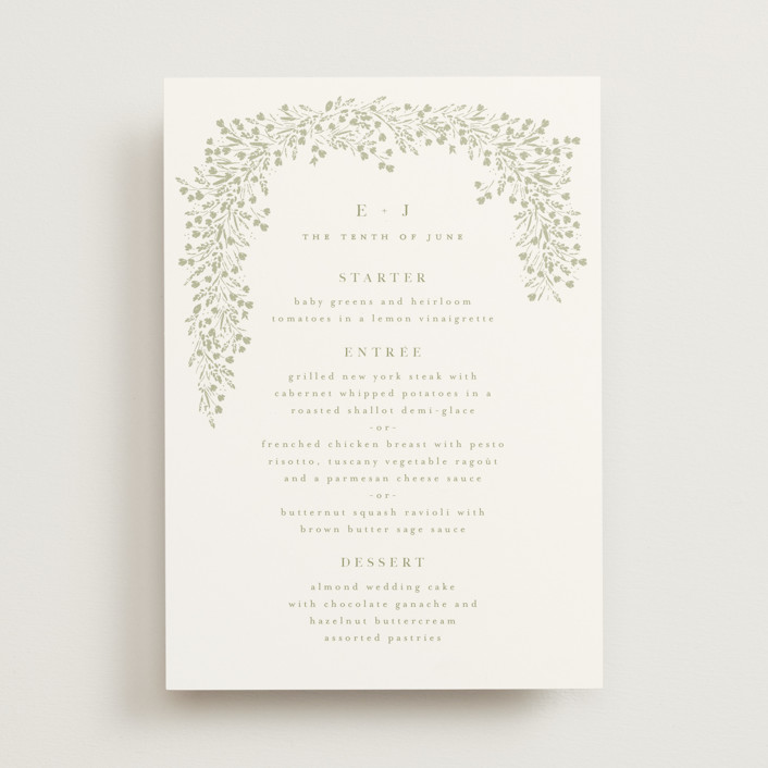 Villa Menus by Kristie Kern | Minted
