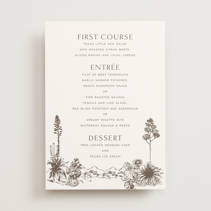 Rancho Menus by Megan Davis | Minted
