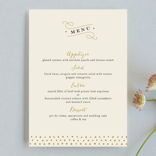 Milkglass Border Menus by Jennifer Wick | Minted