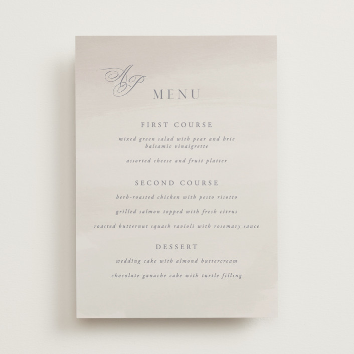 Regal Menus by Melinda Denison | Minted