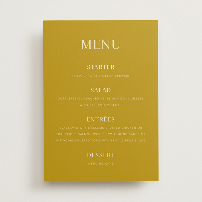 Swoop Menus by Stacey Day | Minted