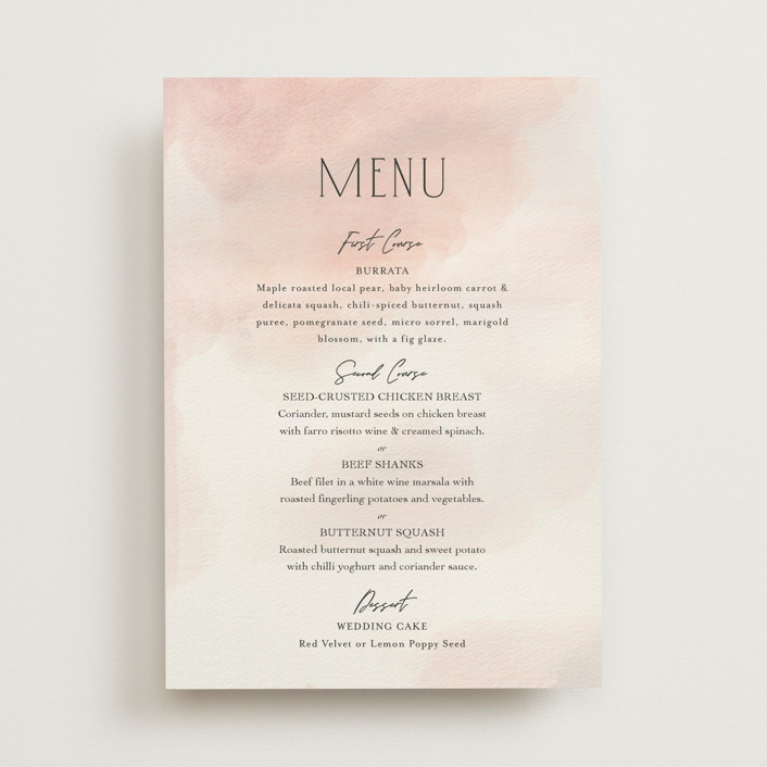 First light Menus by Itsy Belle Studio | Minted