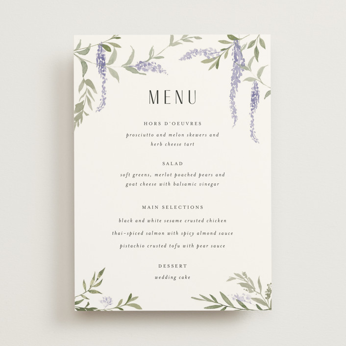 Enchanted Evening Menus by Design Lotus | Minted