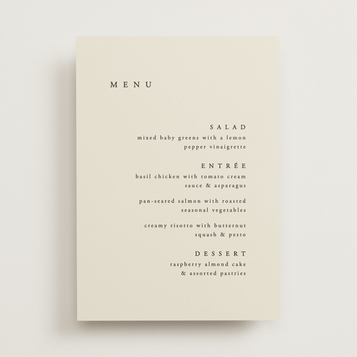 Simply Menus by Brianne Larsen | Minted