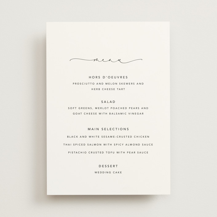 Join Together Menus by Design Lotus | Minted