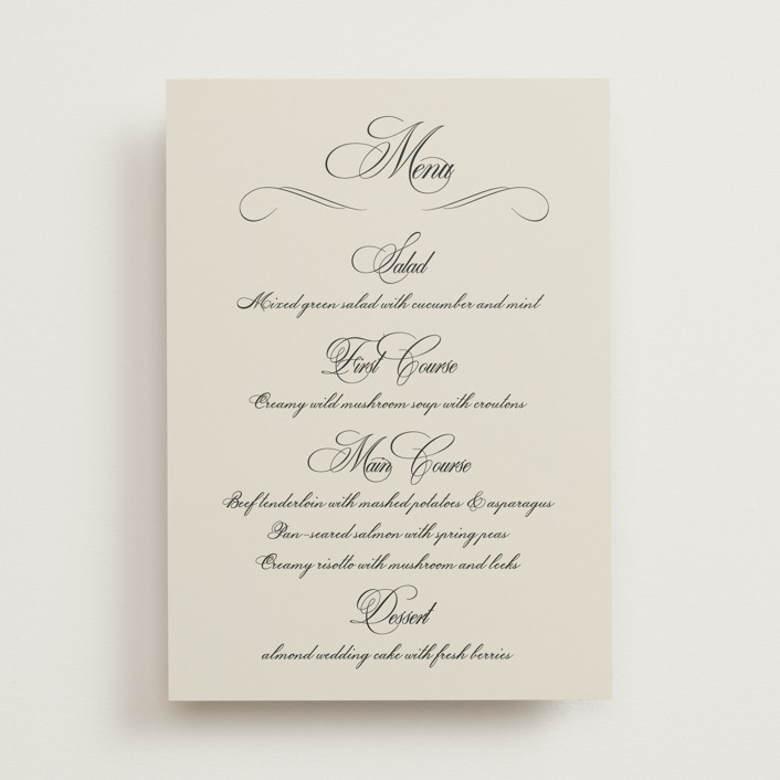 Old Fashioned Menus by Ani Somi | Minted