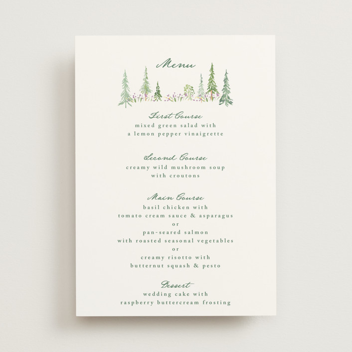 Plain Air Menus by Petra Kern | Minted