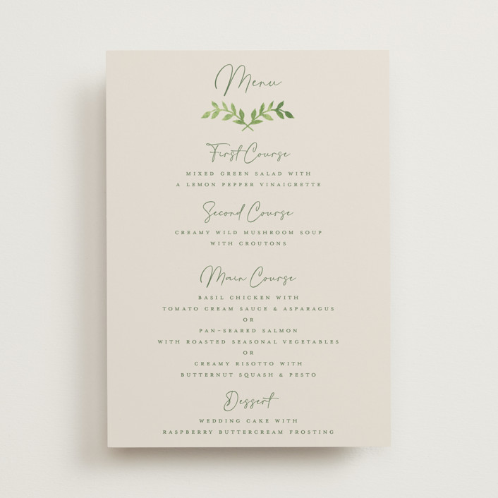 Miniature Mountainscape Menus by Petra Kern | Minted