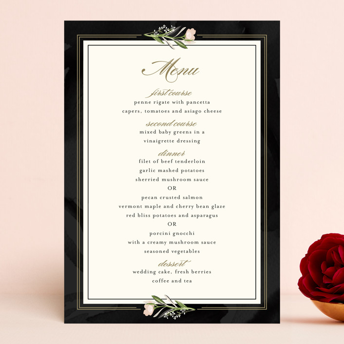 Forever Menus by Susan Moyal | Minted