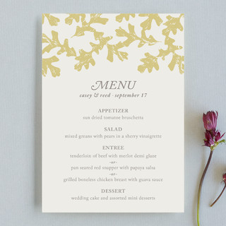 Autumn Leaves Menus by Pine Street Creative | Minted