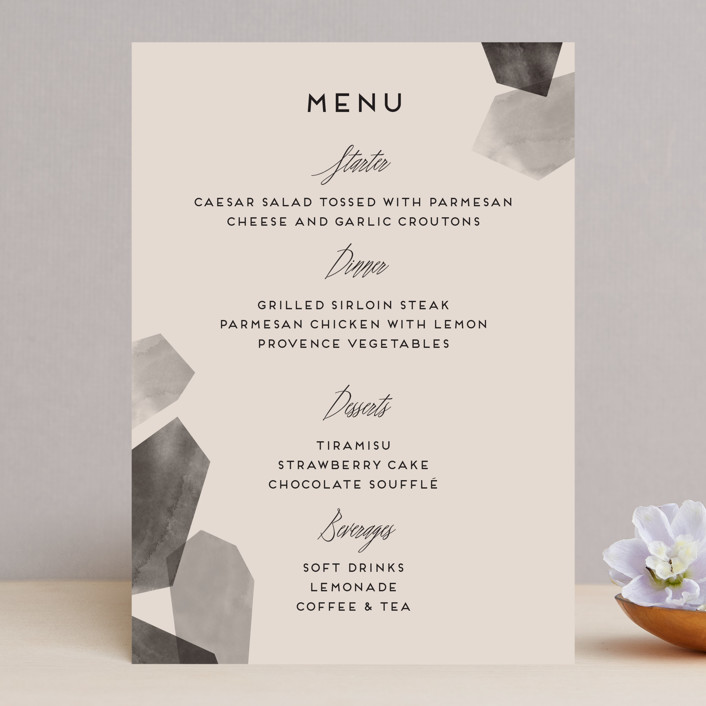 love is strong Menus by Aspacia Kusulas | Minted